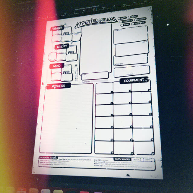 Seasonal Surprise: New Hypertellurians Powers and a new Character Sheet ...